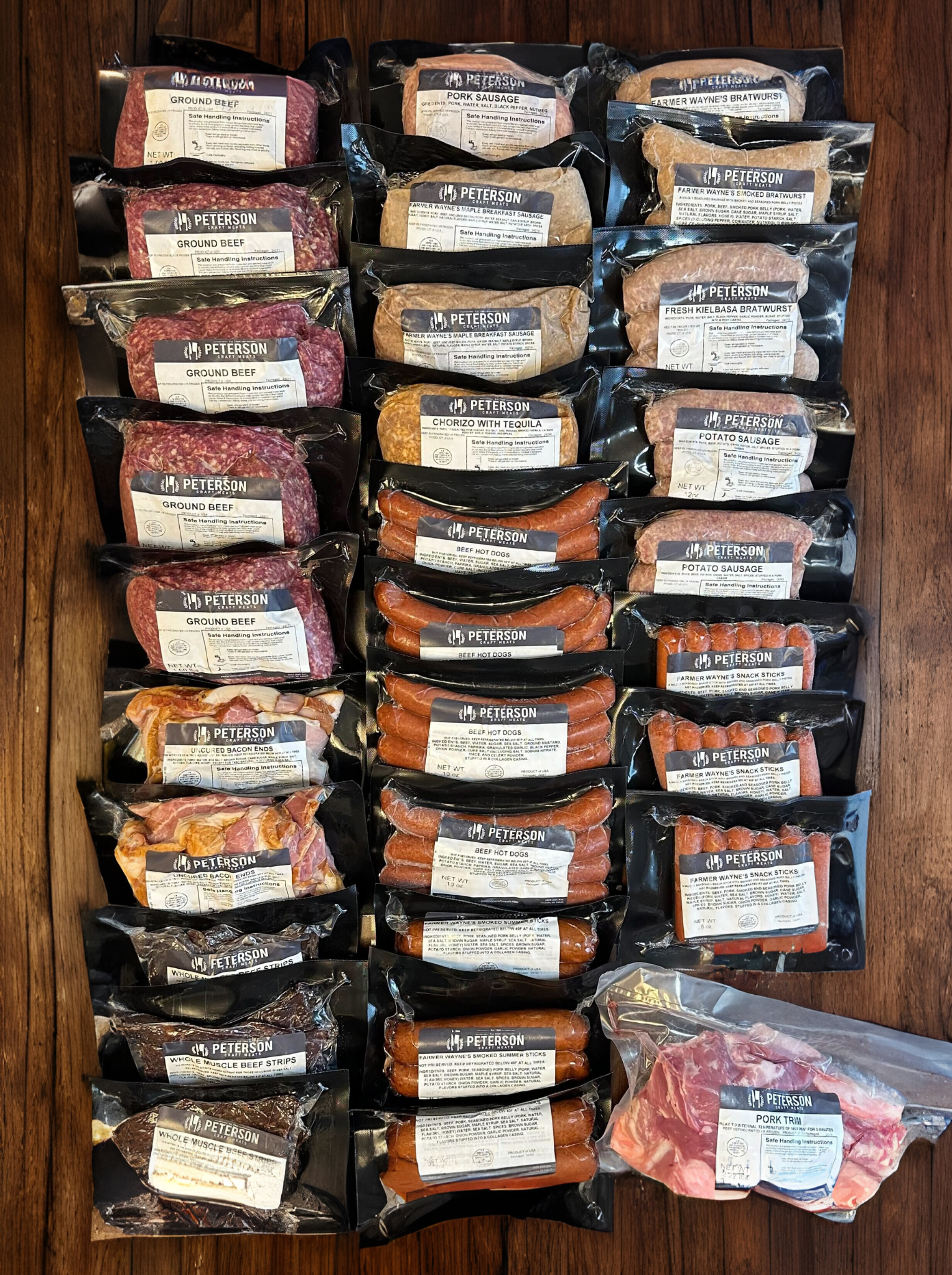 Family Essentials Bundle (15#) – Peterson Craft Meats