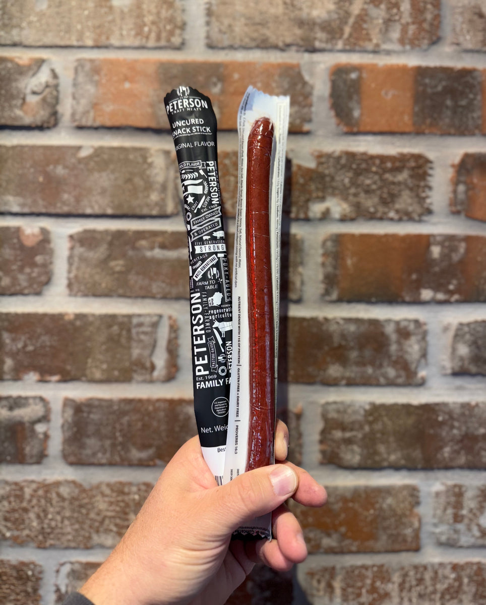 Uncured Fermented Snack Sticks Original Flavor (2oz) – Peterson Craft Meats